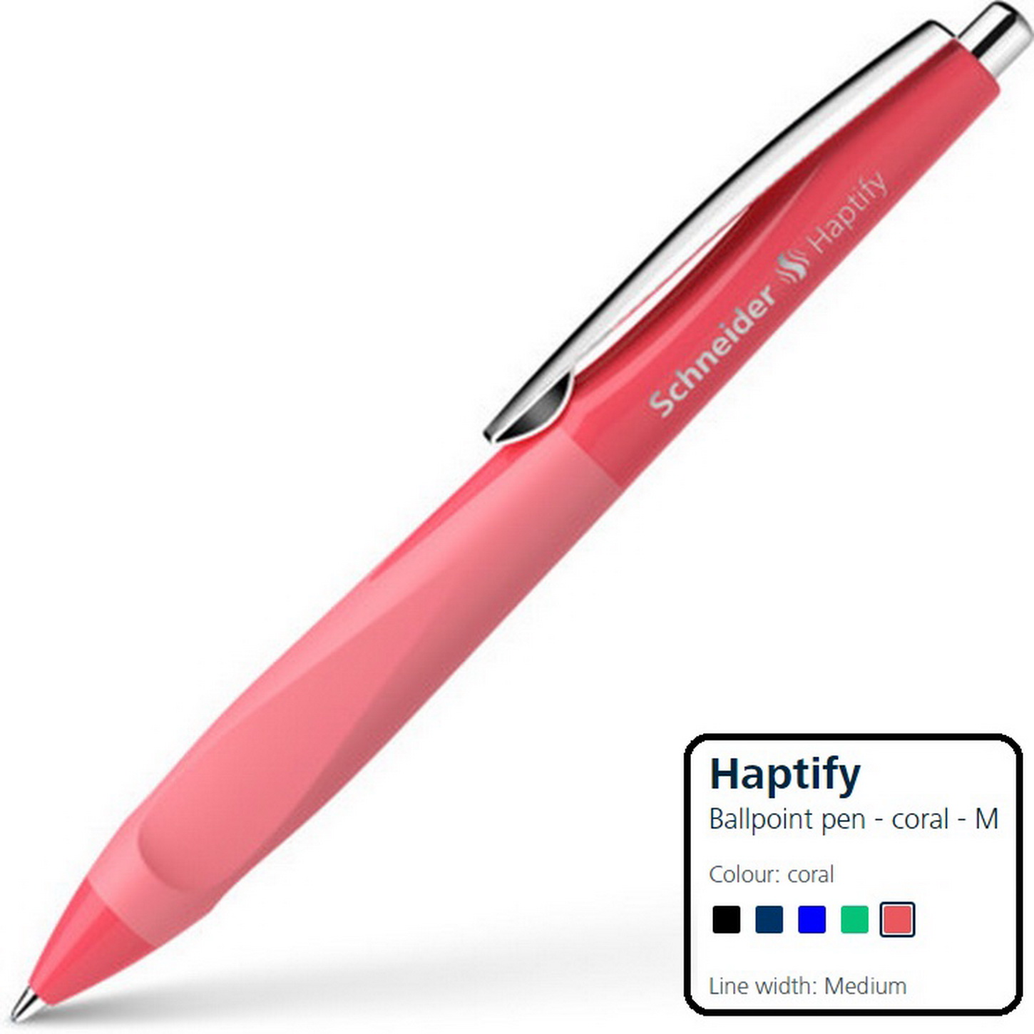 Schneider Haptify - M (Made in Germany) rubberised three-sized grip for ...