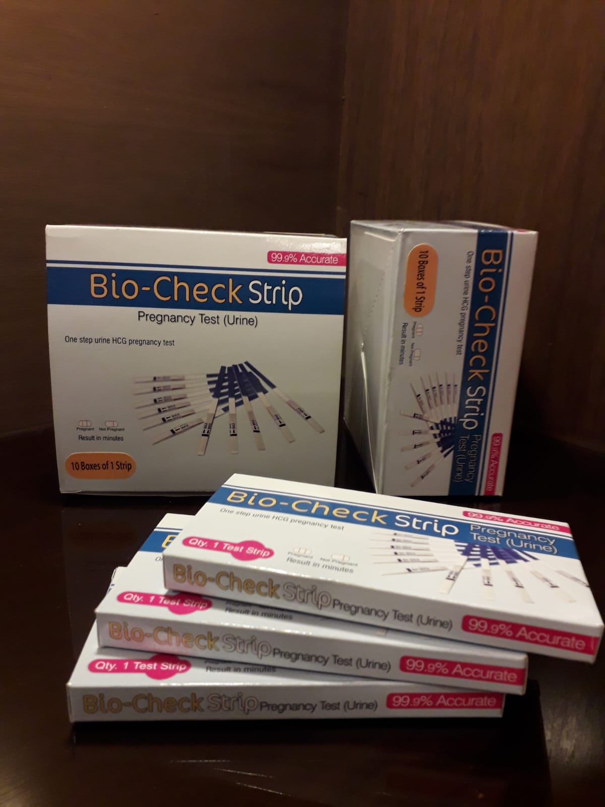 Bio Check Pregnancy Test Strip, Pack of 10 Pregnancy (Urine) Strips 99. ...