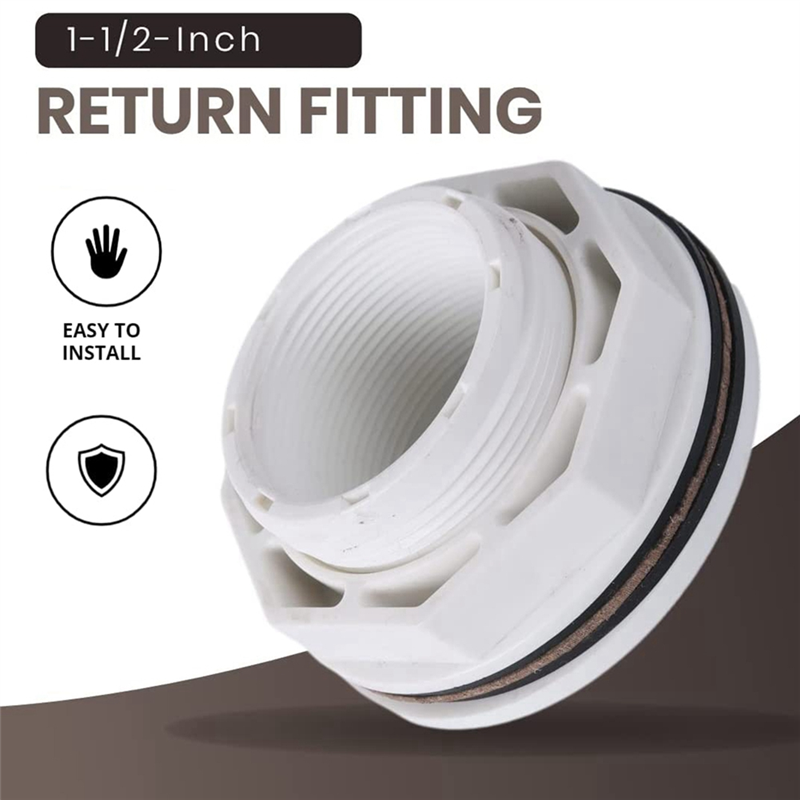 SP1023 1-1/2in FIP Inlet Return Fitting with Locknut and Gasket for ...