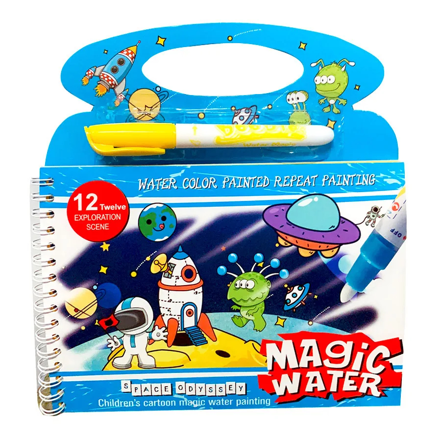 Reusable Magic Water Quick Dry Book Water Coloring Book Doodle with ...