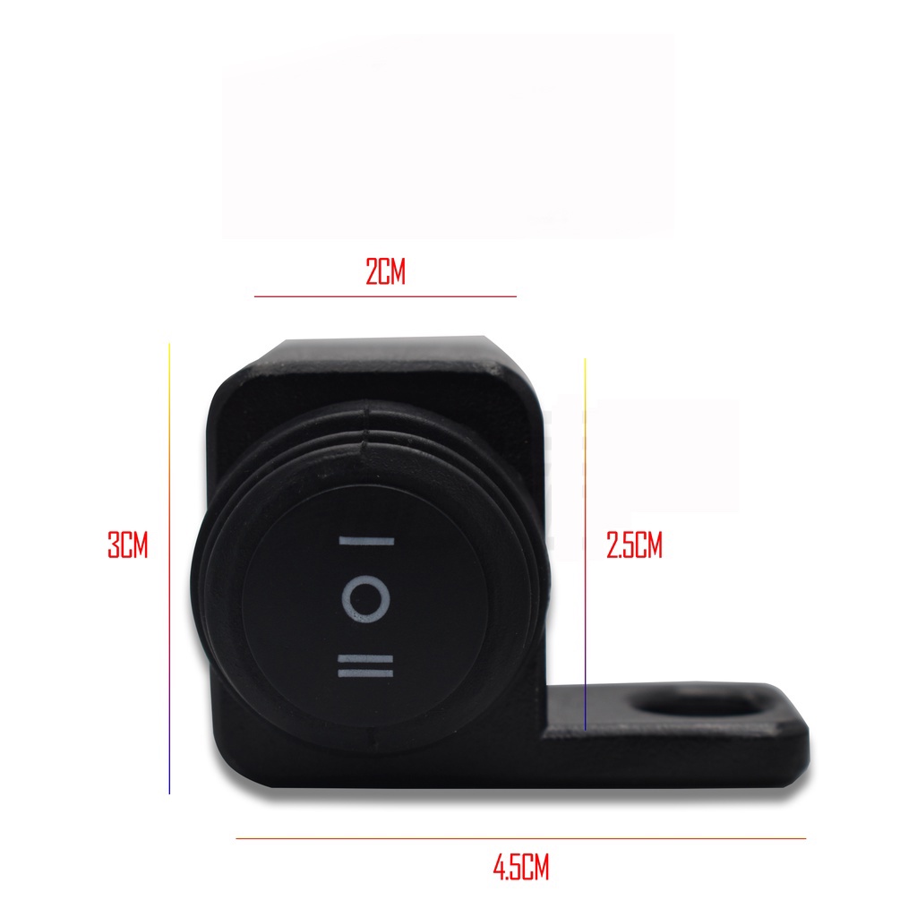 22mm 12V Motorcycle Handlebar Control Dual Button On Off Switch ...