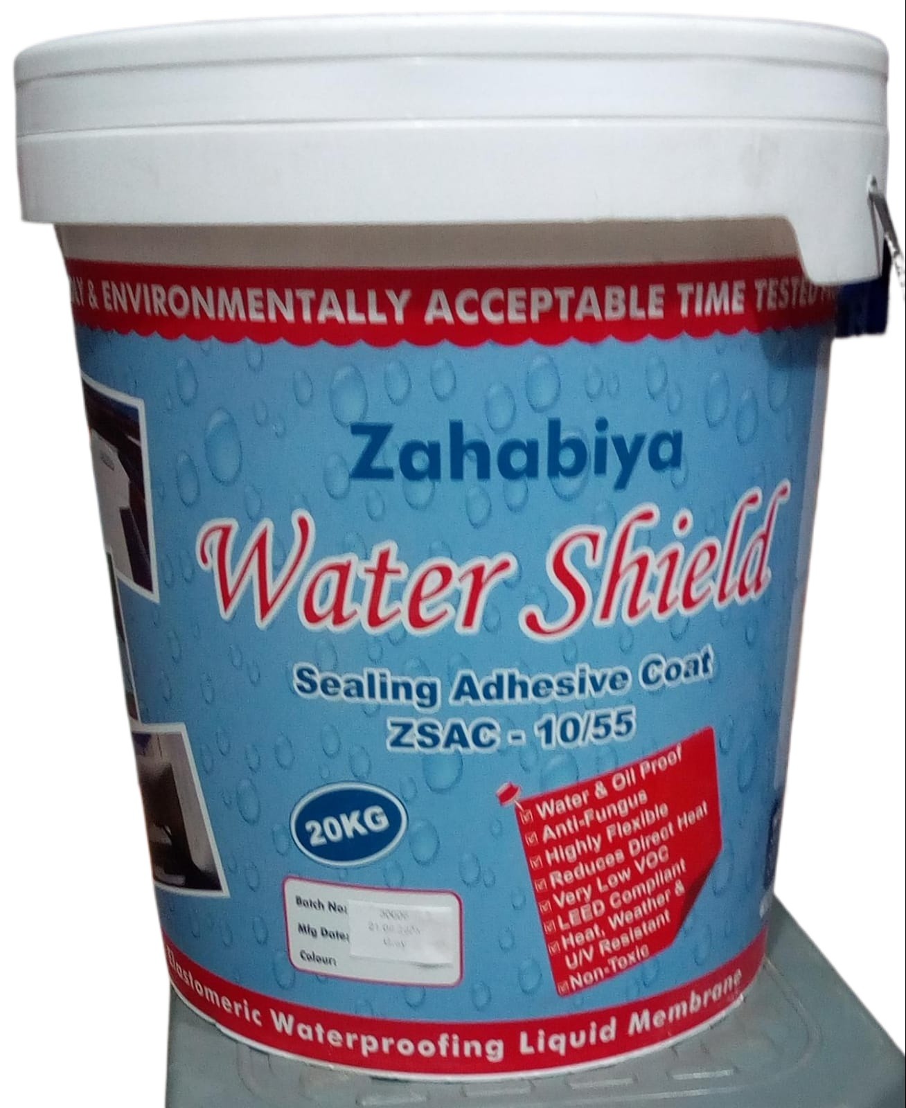 Zahabiya Water Sheild -sealing Adhensive Coat ZSAC 10/55 20 kgs Per bkt ...