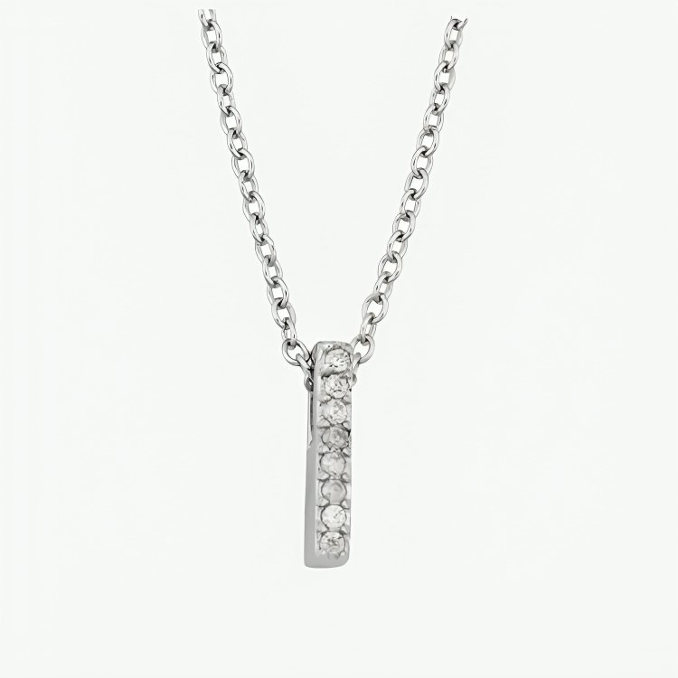 Silver Stainless Steel Alphabet Necklace/Locket/Pendants for Girls ...