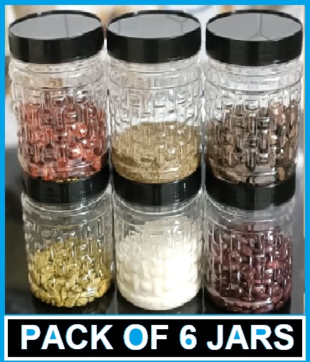 Grocery Jar Air Tight Jars for Kitchen Jar STORAGE SNACK JAR Spice JARS ...