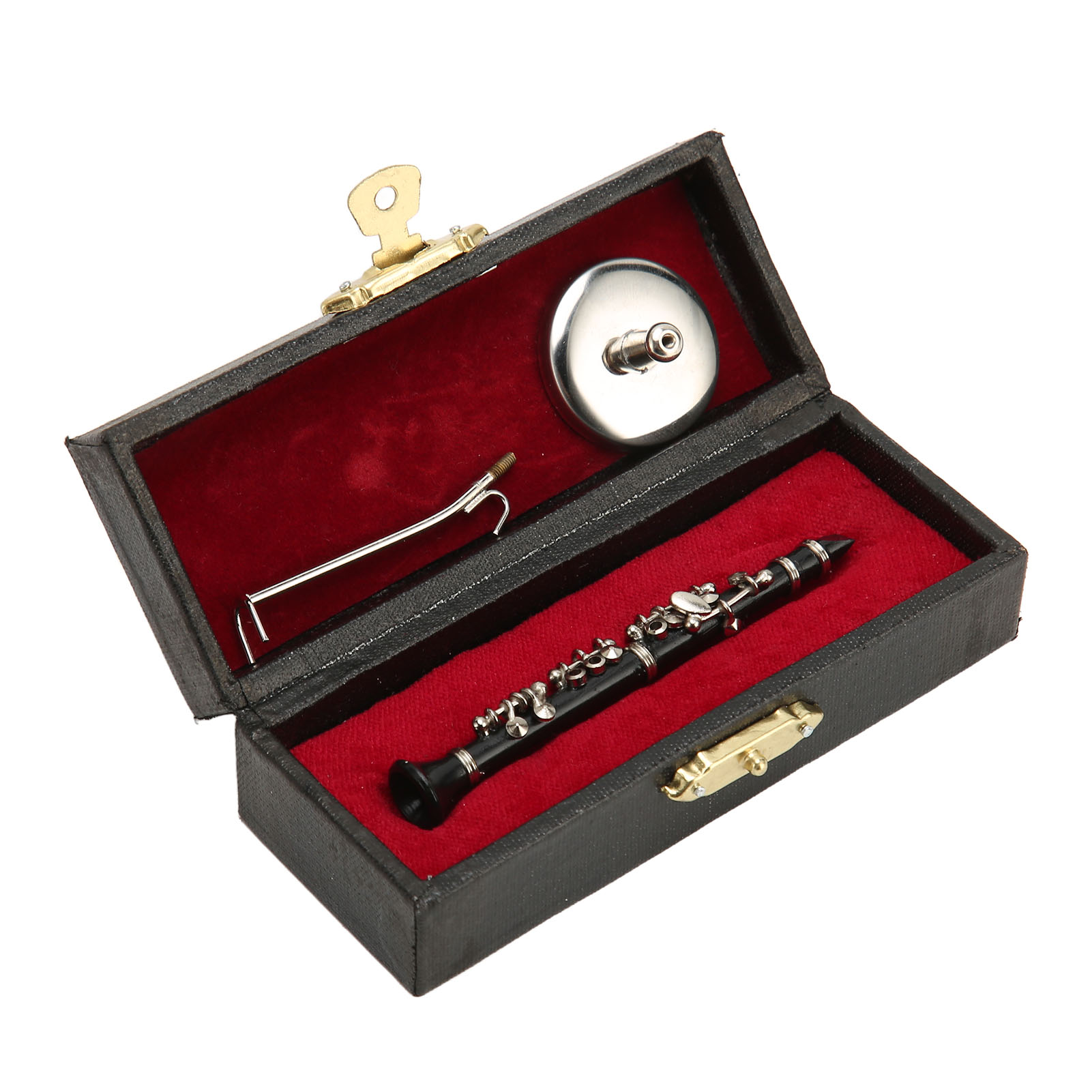 Miniature Clarinet Replica With Stand And Case Mini Musical Instrument ...