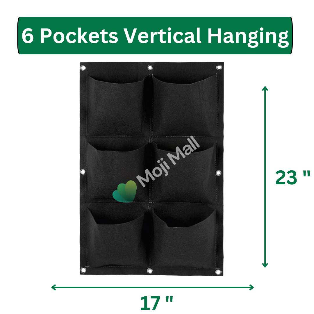 6 Six Pocket Vertical Hanging Grow Bag | Your Vertical Garden Solution ...