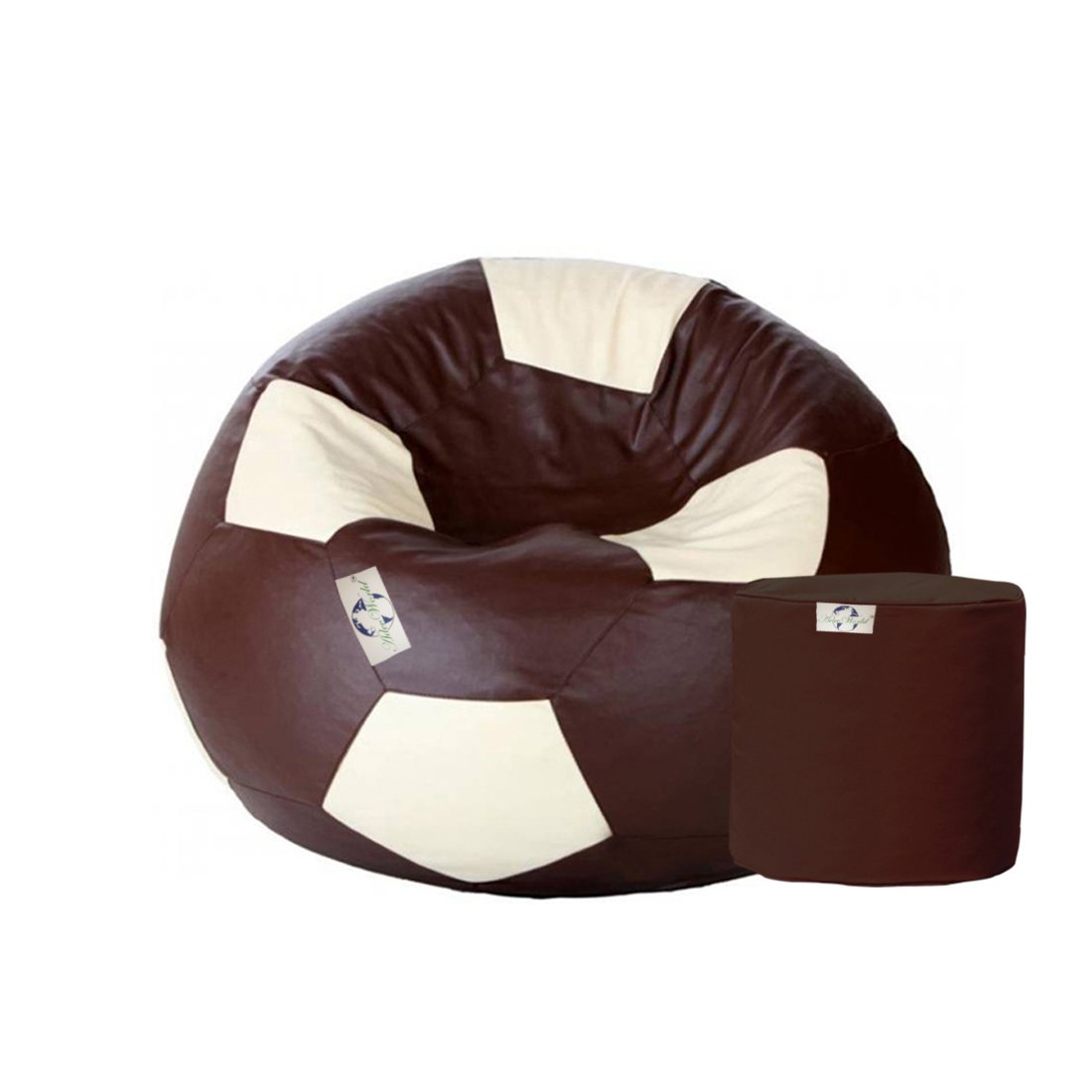 Foot Ball Style Bean Bag Sofa with Stool | Daraz.pk