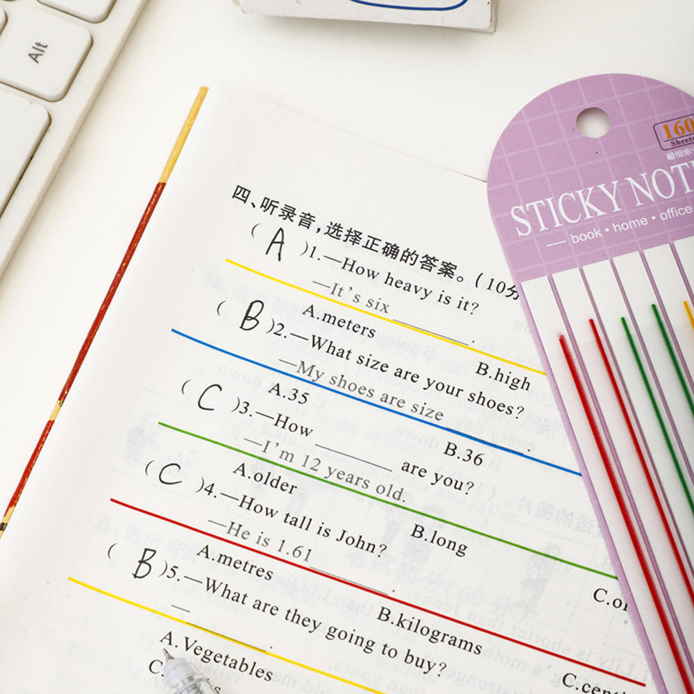 Self-adhesive Sticky Notes Writable Removable 160 Sheets Transparent ...