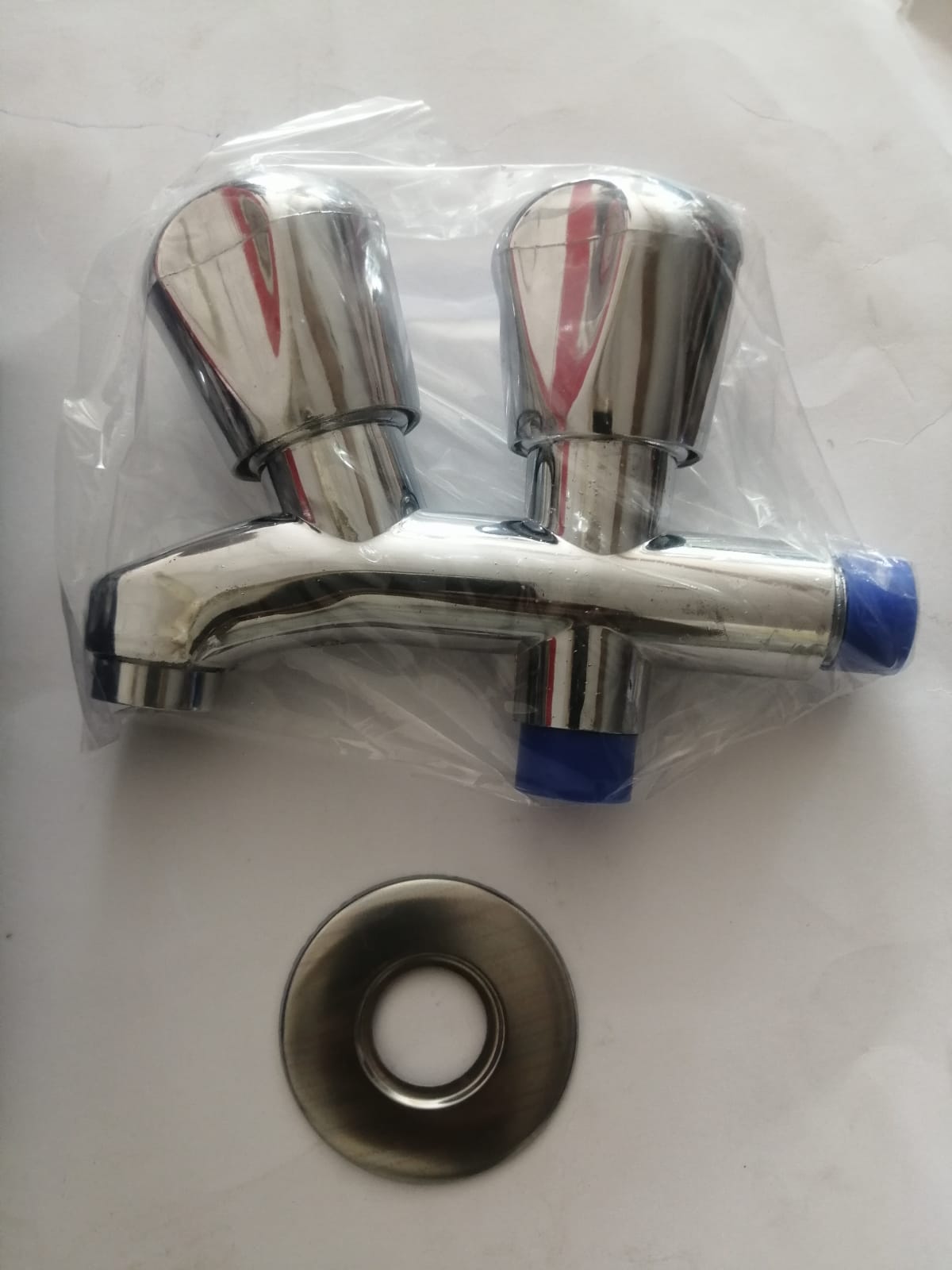 Double bibe kak pvc plastic brass spindal | Daraz.pk