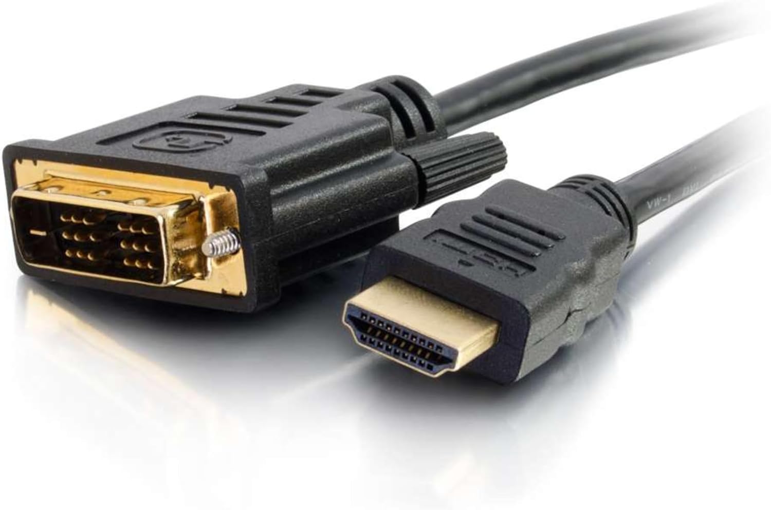 DVI to HDMI Cable, DVI-D Male to HDMI Male, Black HDMI Adapter Cable, 2 ...