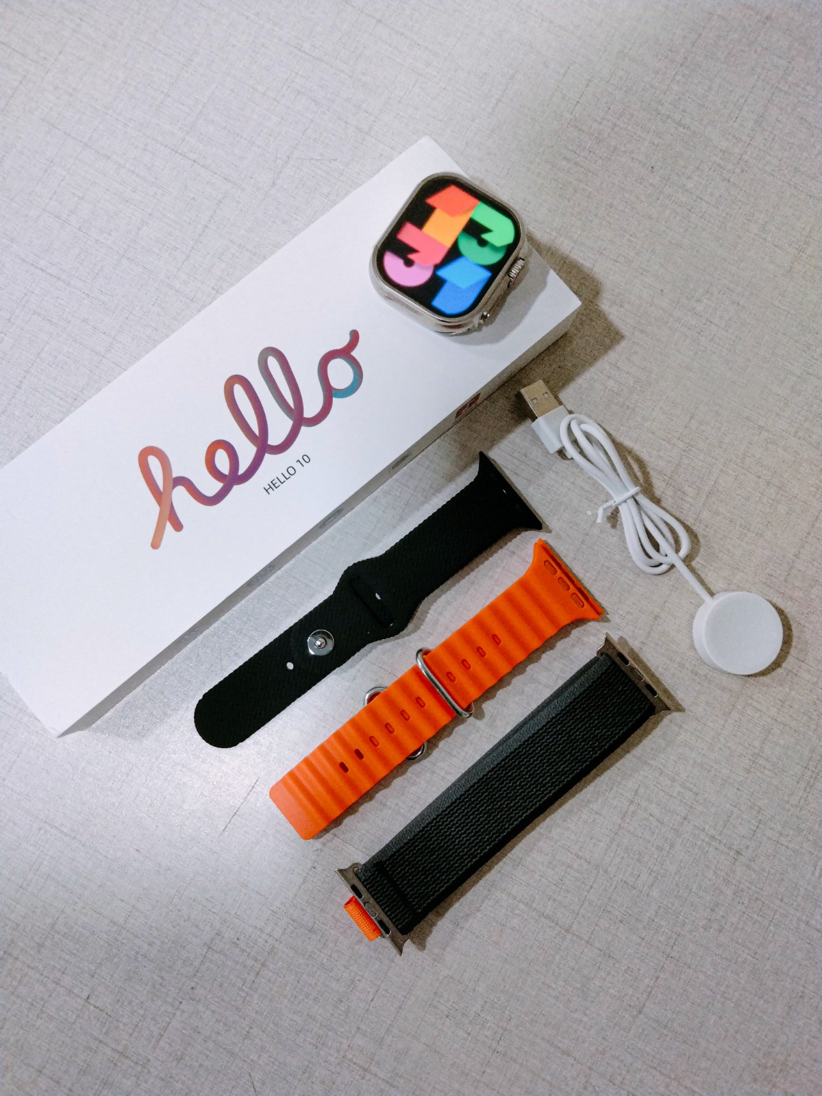 Hello 10 Smartwatch With 2.10" Bluetooth Calling Wireless Charging ...