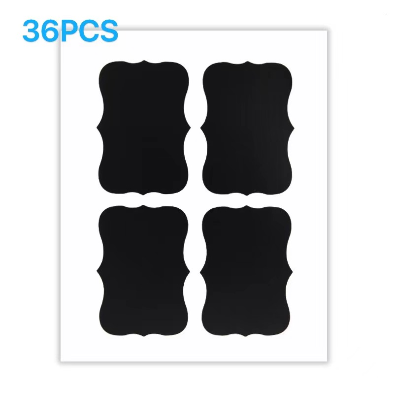 36PCS/Set Jars Labels Erasable Chalkboard Sticker Waterproof Craft ...