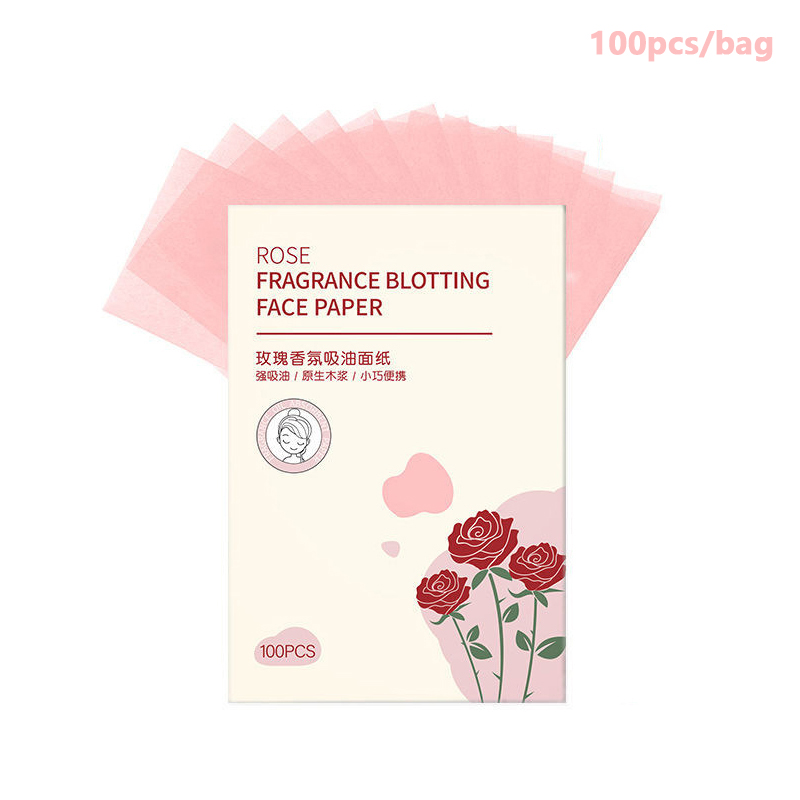 100Pcs/Box Face Oil Blotting Paper Portable Glossy Face Wipes Facial ...