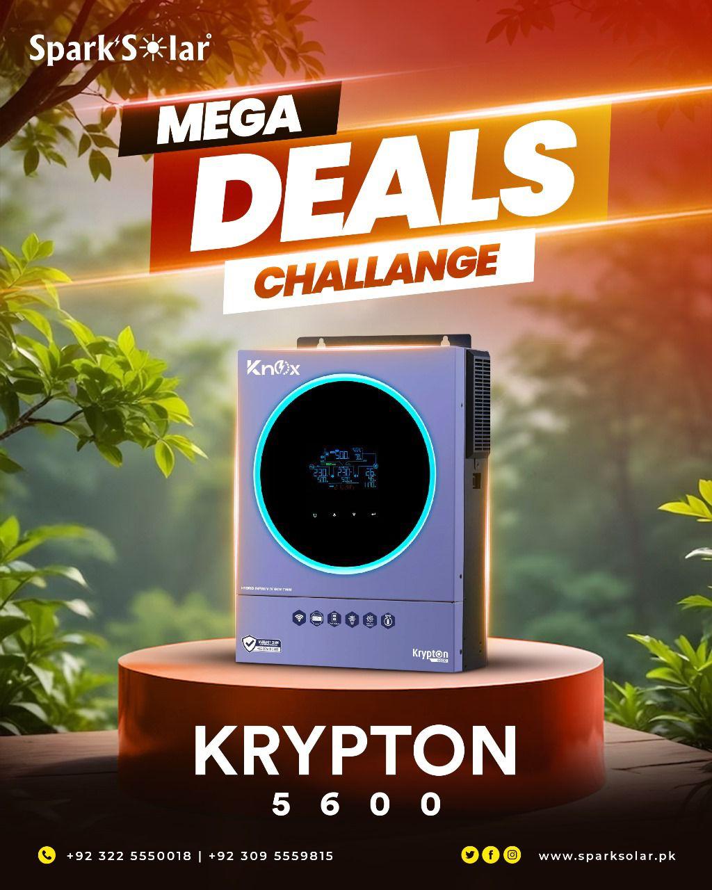Knox Krypton 5600 4Kw Hybrid Inverter Infini v4 , Dual output , Built ...