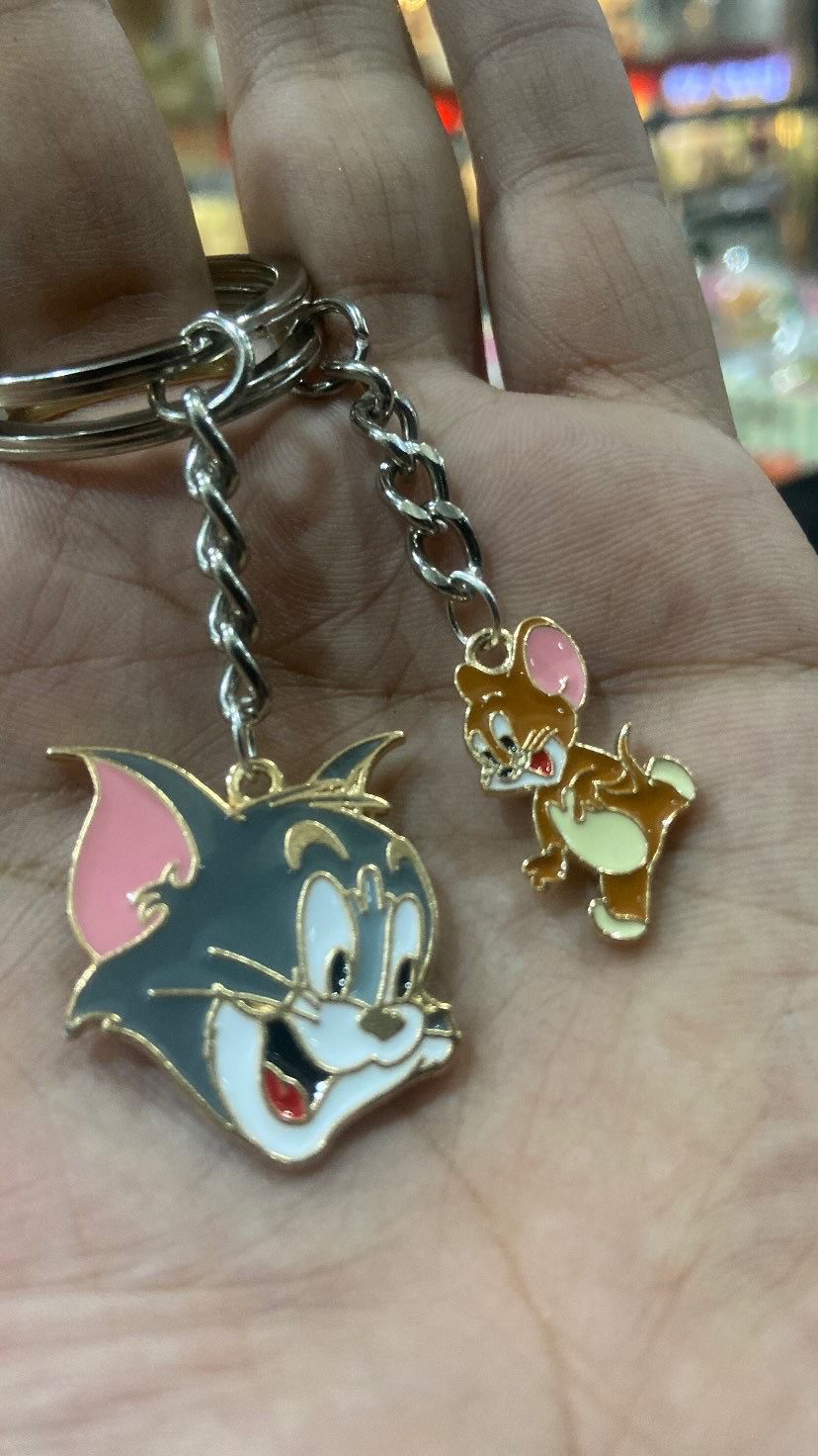 Tom and jerry key chains best friends key chain duo keychain | Daraz.pk