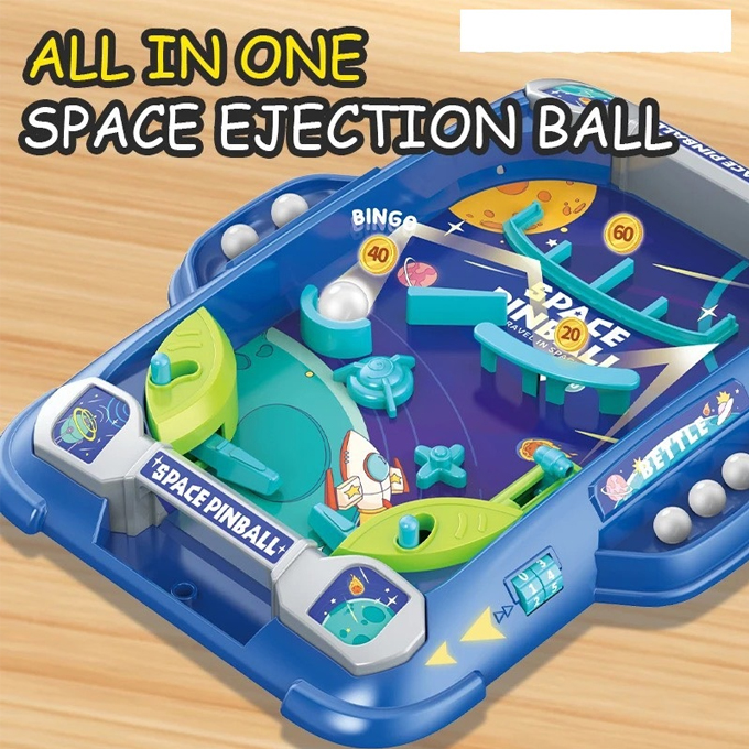 Space Marbles Pinball Table Top Board Game For Kids 3+ for 2 Players ...