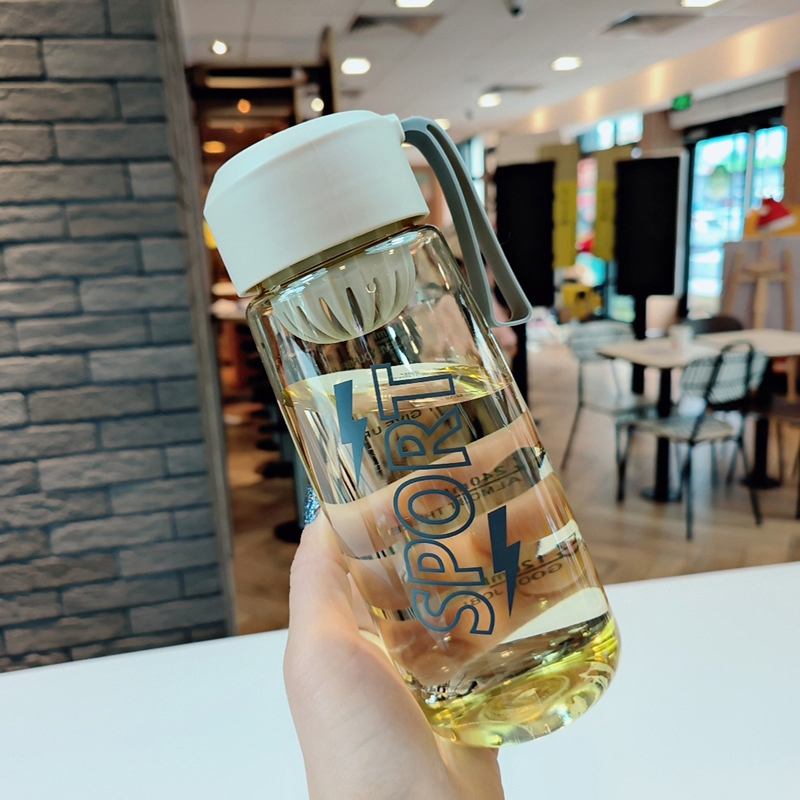 Simple Water Bottle Personalized 600ml Portable Creative Portable Cup ...