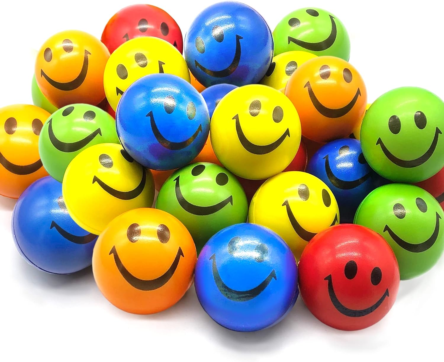 Stress Relief Ball, Smiley Squeezers for Relieving Hand Exercise (1 ...