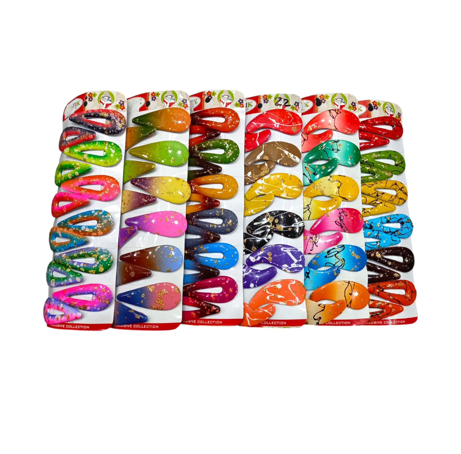 Pack Of 12 Girls & Women Hair Pins, Beautiful Colors, Elegant Design ...