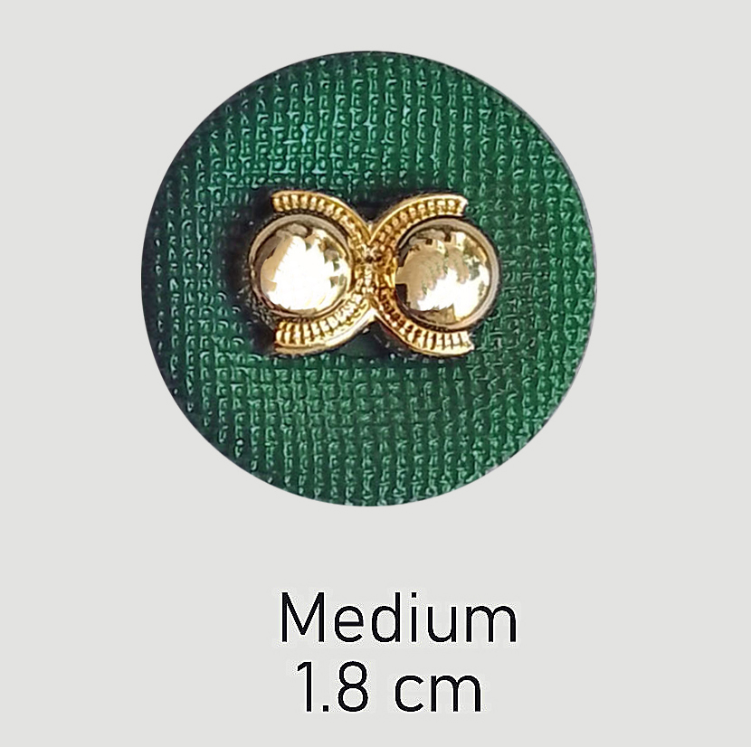 4-Pieces Fancy Green Coconut with Gold Shank Buttons | Fancy Buttons ...