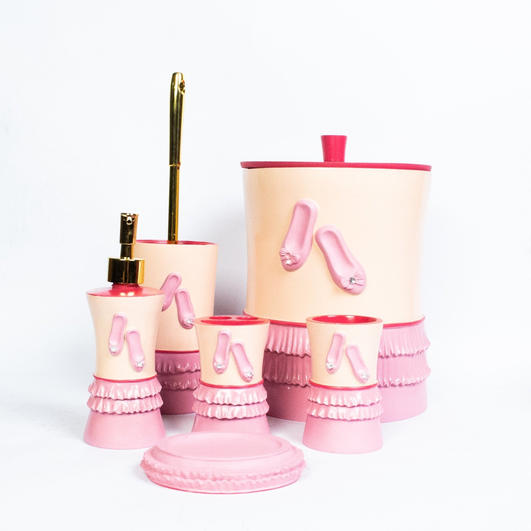 Resin Bathroom Set | Washroom Set | Tumblers Set - 6 Pcs | Daraz.pk