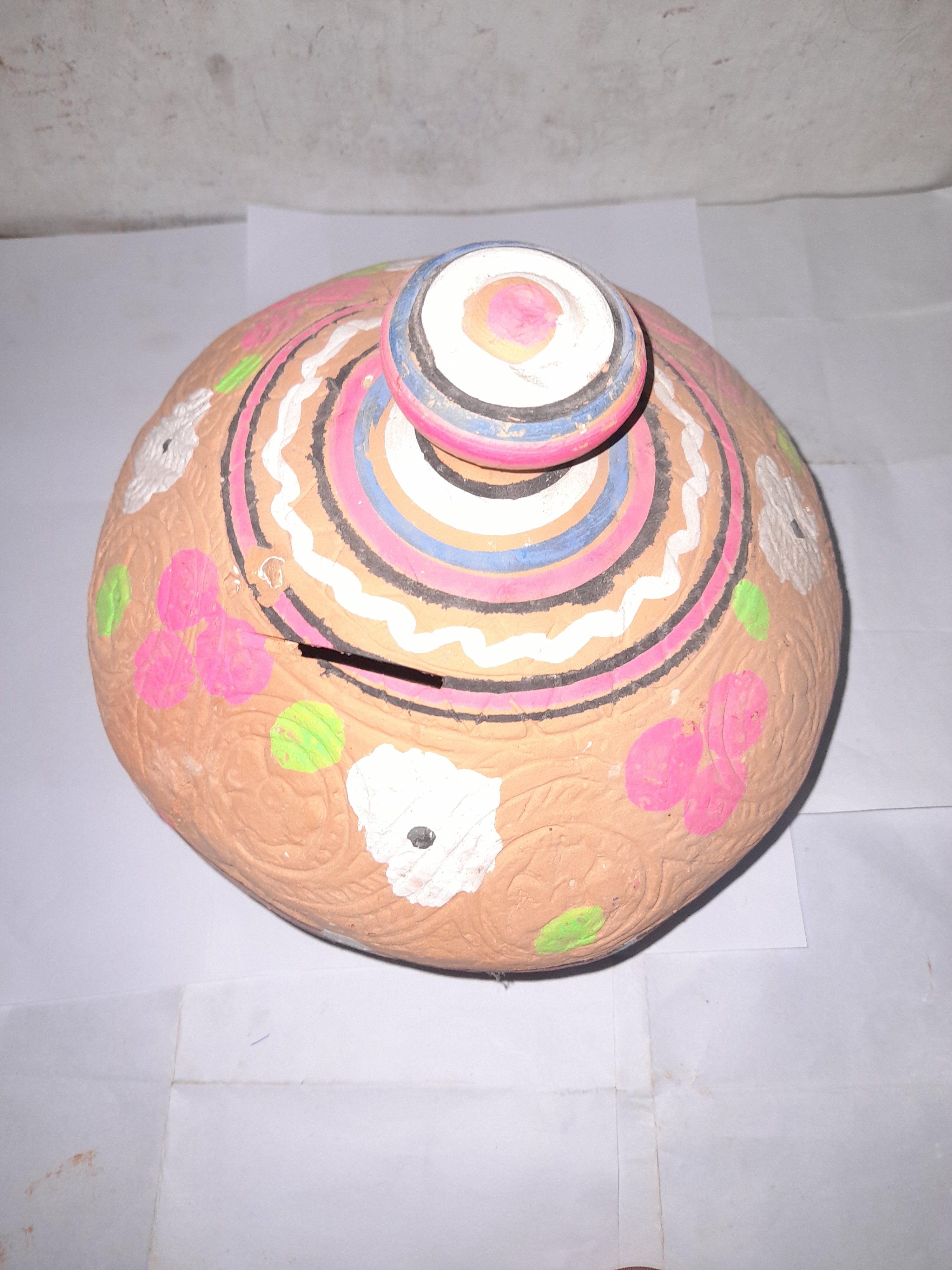 Clay Money Saving Pots Medium Size (Gullak) | Clay Crockery Pots ...