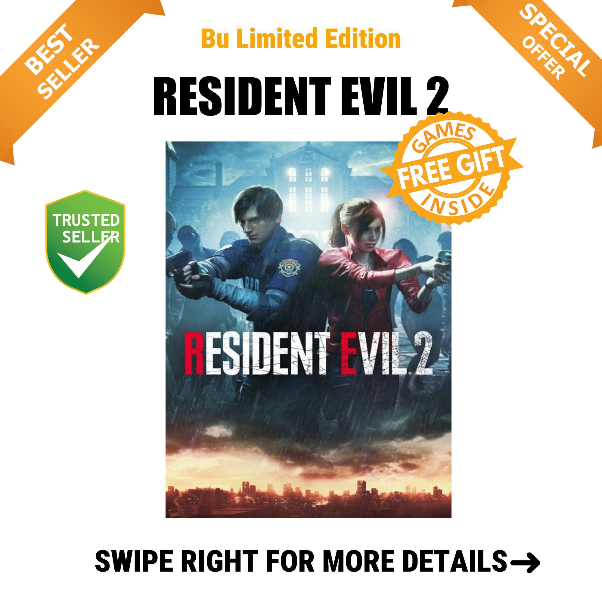 RESIDENT EVIL 2 - GAME FOR PC (GOOGLE DRIVE/ MEDIAFIRE) - QR CODE | Daraz.pk