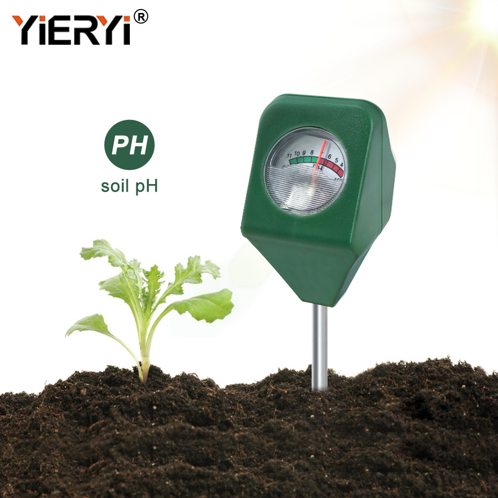 YIERYI Mini Soil PH Meter Soil Acidity and Alkalinity Tester with Metal ...