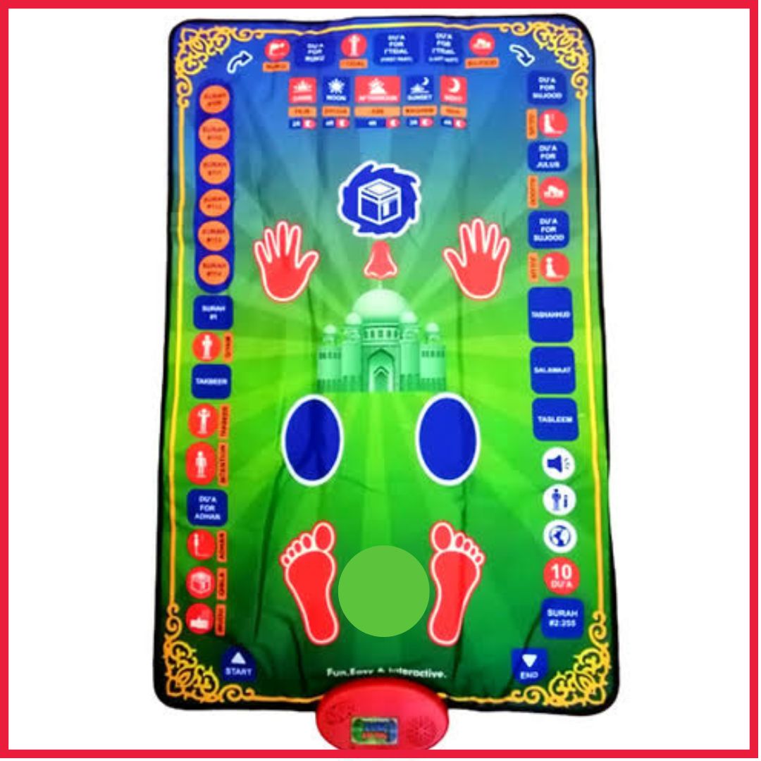 Educational Prayer Mat for Kids with Sound - Electronic Jay Namaz with ...