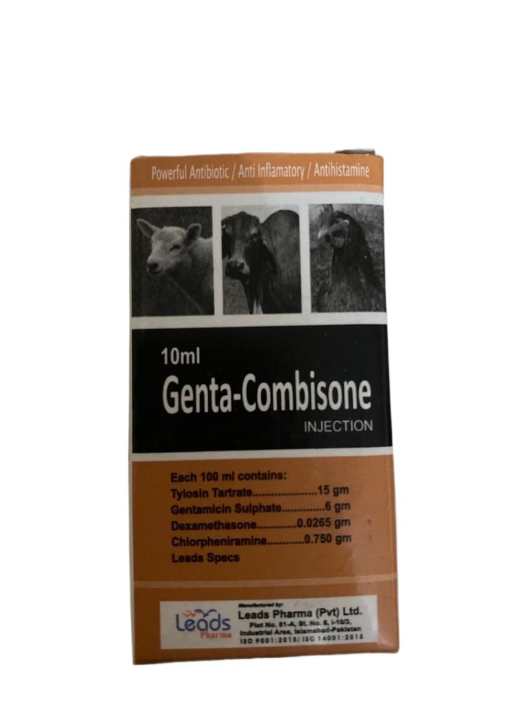 Genta-Combison Injection 10ml For Poultry, Large Animals & Birds | Daraz.pk