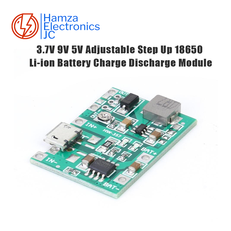 TP4056 Lithium Ion Battery Charger With DC To DC Step Up Boost ...