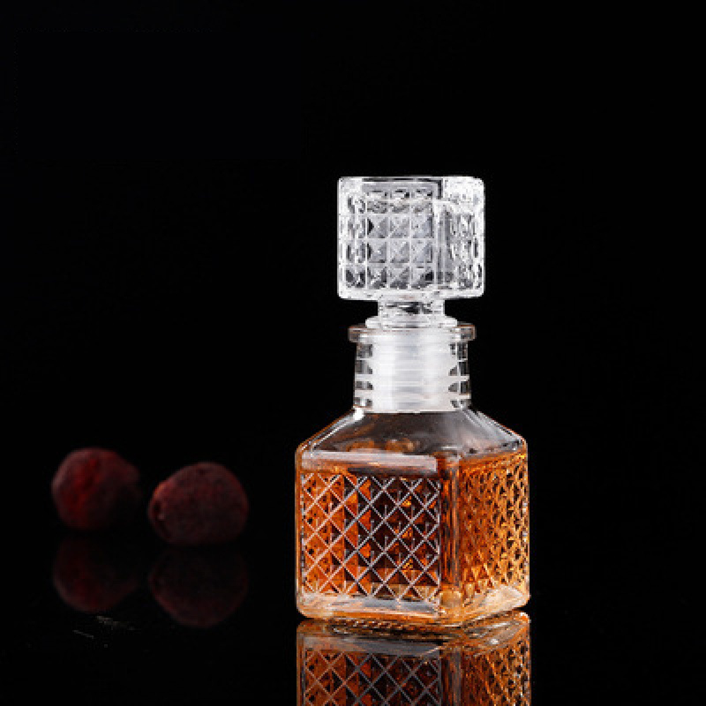 50ml Storage Honey Jar French Carved Mini Container For Alcohol Glass ...