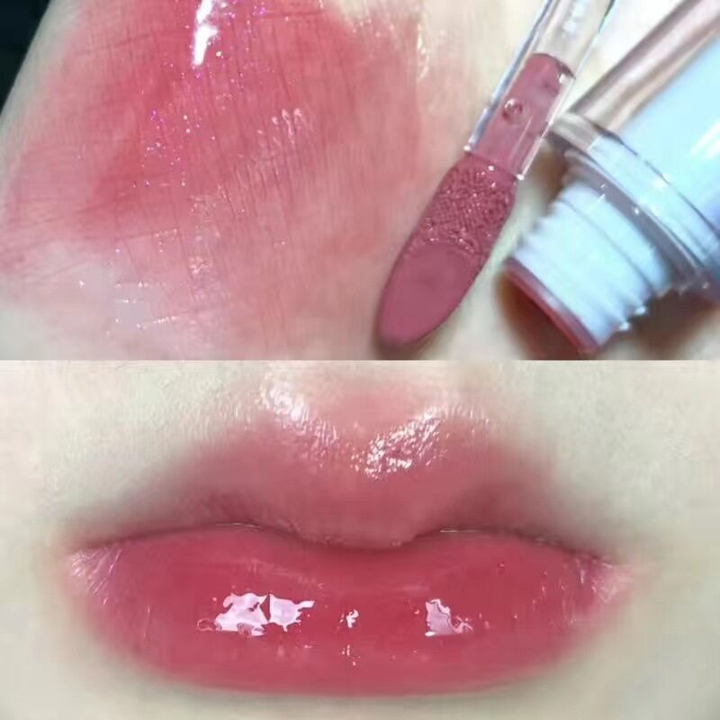 Iced Tea Mirror Lip Glaze Watery Lip Gloss Waterproof Lasting ...