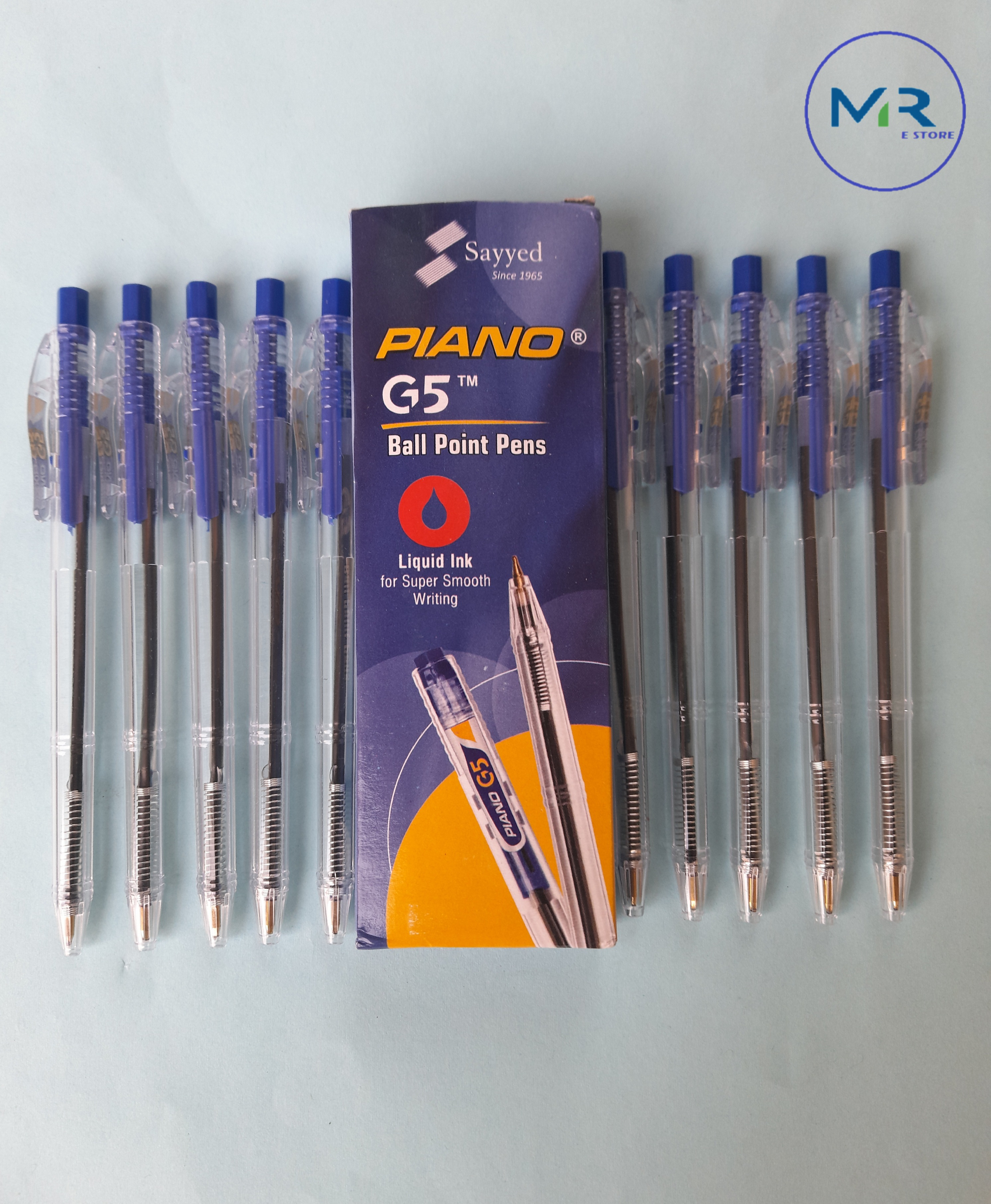 One Pack of Piano G5 BallPens (10 Pcs) - Blue | Daraz.pk