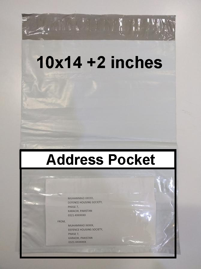 Courier Flyer Bags With Address Pocket - 50 Pieces - Mini - Small ...