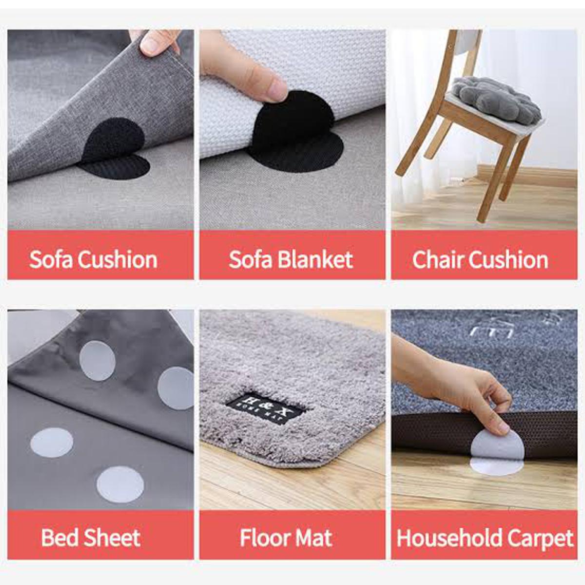 100% High Quality 5Pair Rug Carpet Mat Grippers Non Slip Anti Skid ...