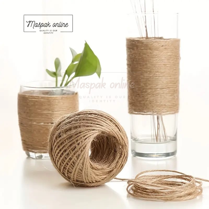 Jute Rope 45 Meter Natural Jute Thread In Brown Color For Crafts Work ...