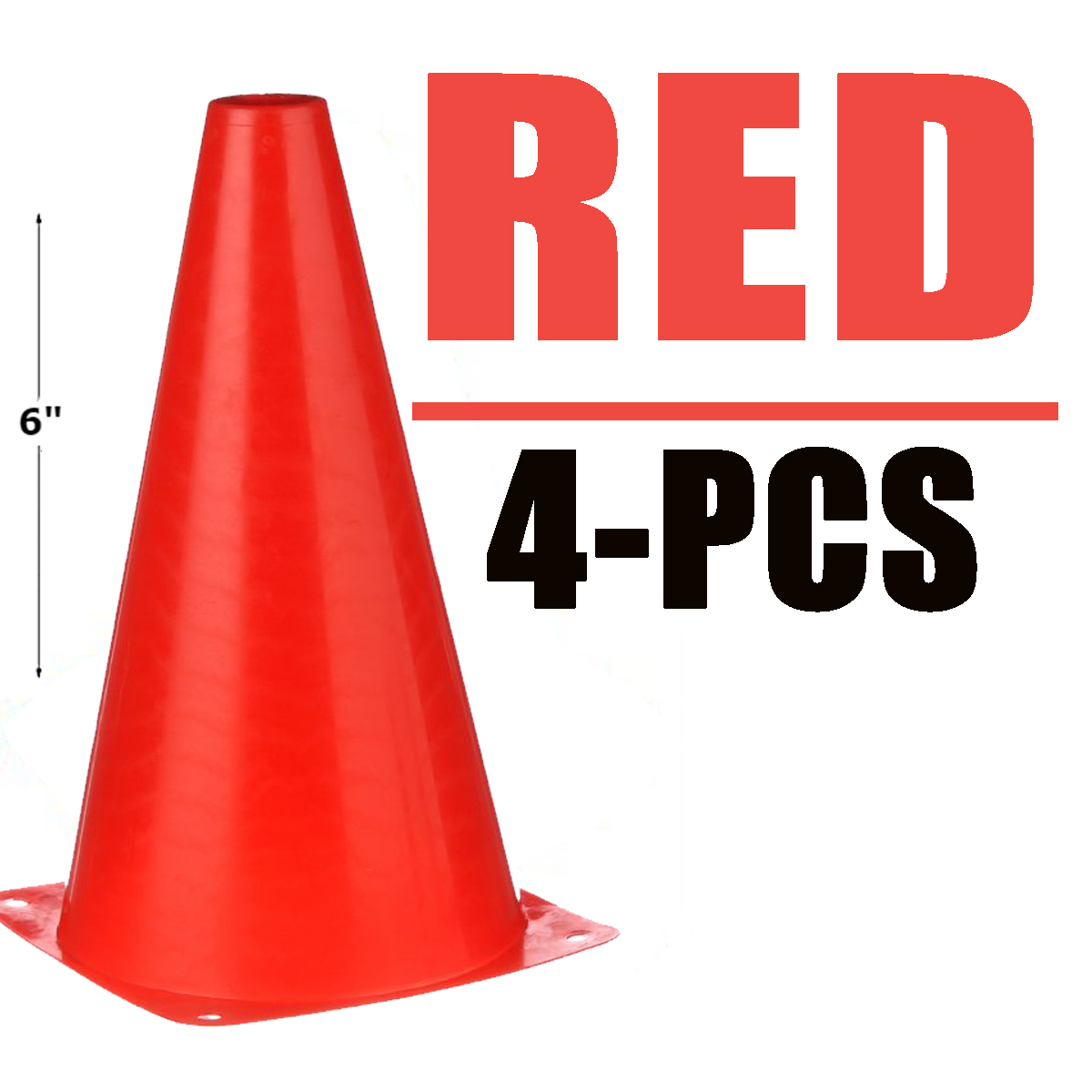 6 inch Multipurpose Training Cones Football Basketball, Soft & Durable ...