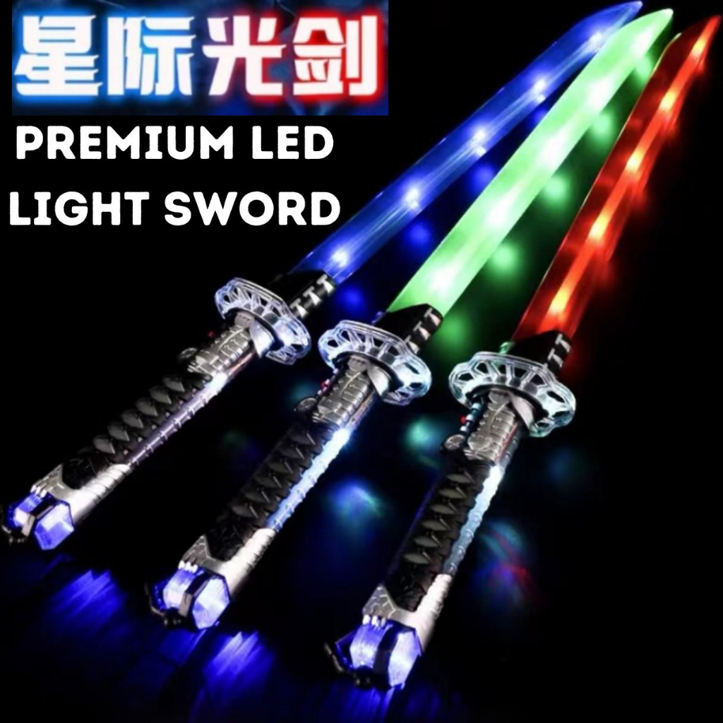 LED Sword Lightsaber Sword Kids Toys LED| Samuraii Sword Pedang Starwar ...