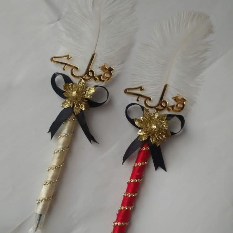 Pack of 2 Nikkah Pens Pair of Customized Nikkah Pen Bridal Pen pair ...
