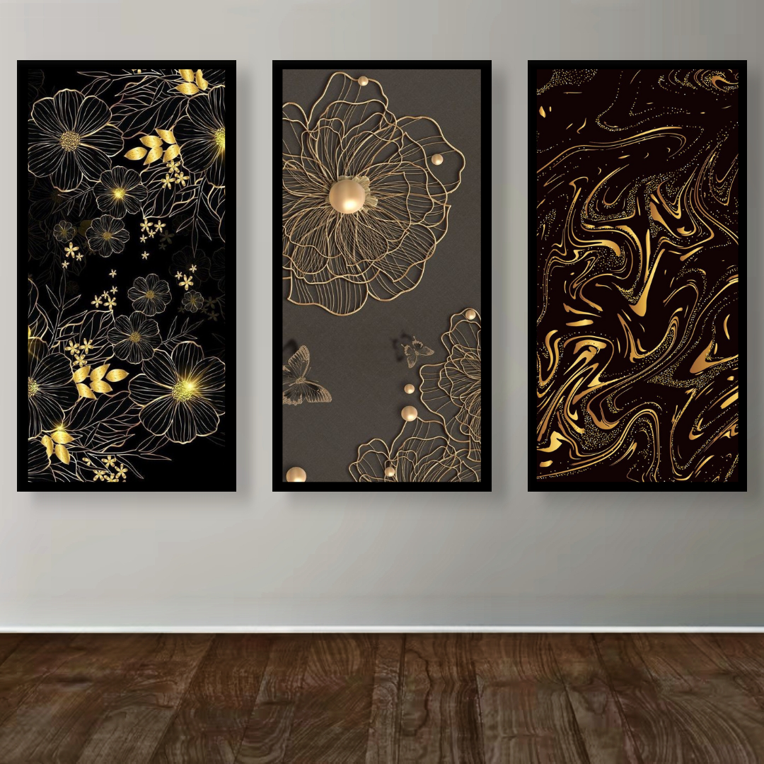 C-Green floral wall art frames for office | Daraz.pk