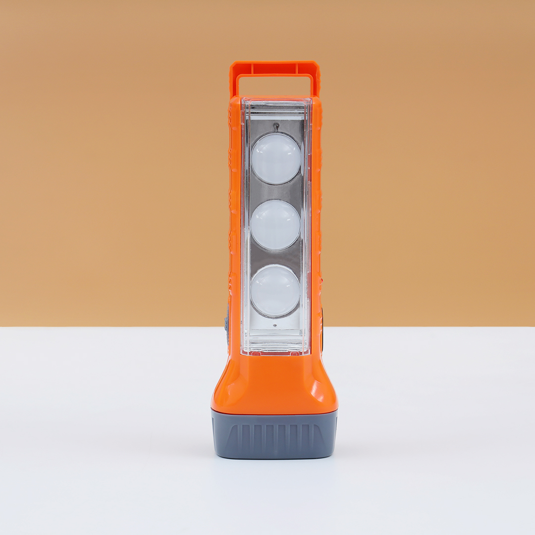 Emergency Torchlight Long Range- Solar Rechargeable Flashlights- Orange ...