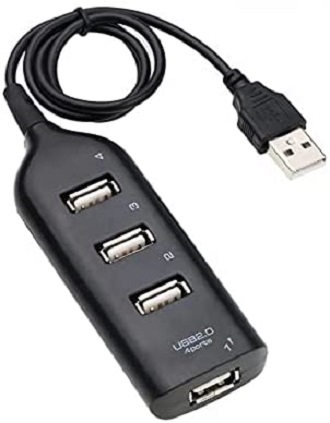 MARGOUN USB Hub 4 Ports Cable - Black | Daraz.pk