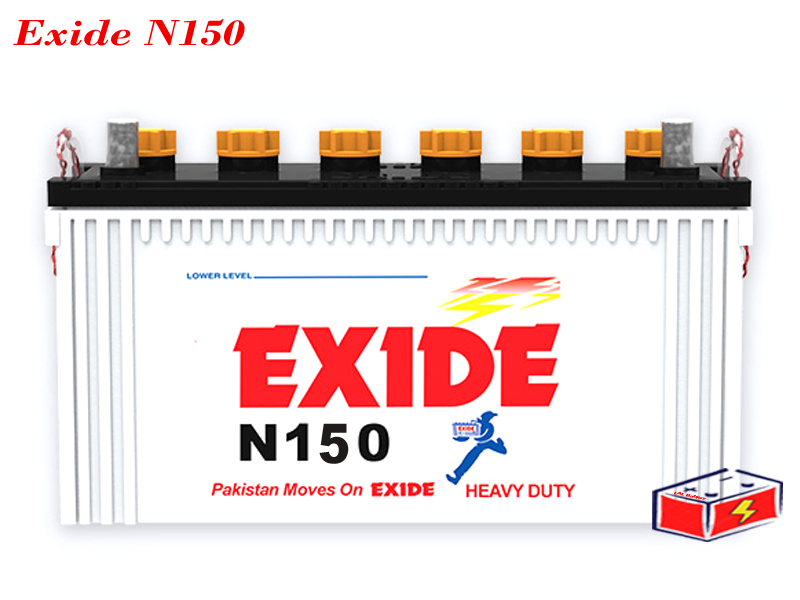 Exide Battery N150 - 12 Volt - 19 Plates 120AH/ Deep Cycle Heavy Duty ...