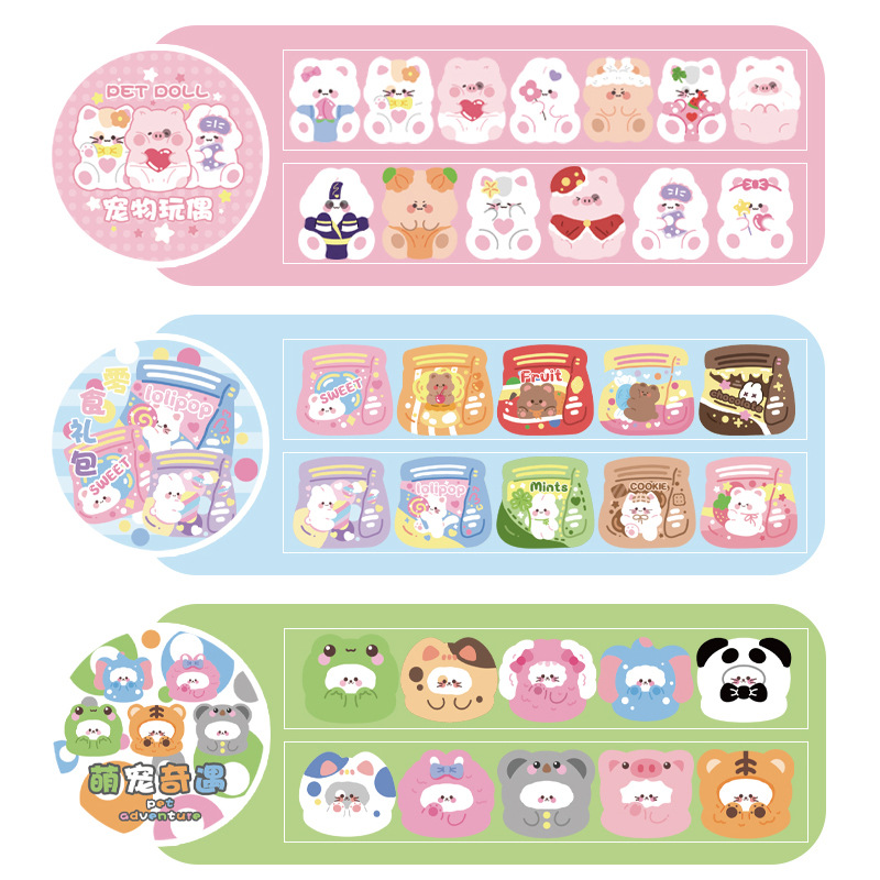 RHS Online Bear Rabbit Fantasy Series Masking Tapes Decorative Sticky ...