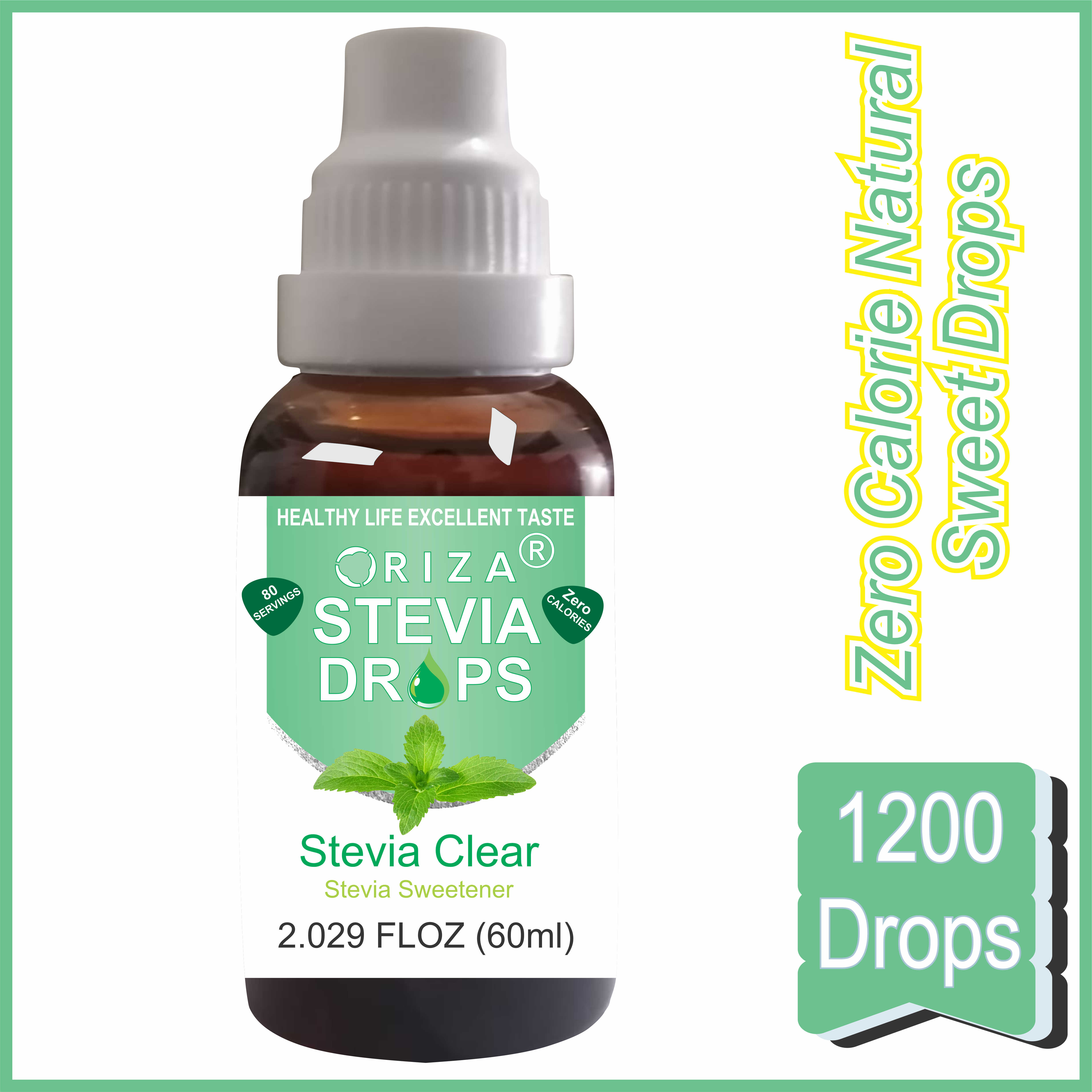 Oriza Stevia Clear Liquid Drops - 60ml | Daraz.pk