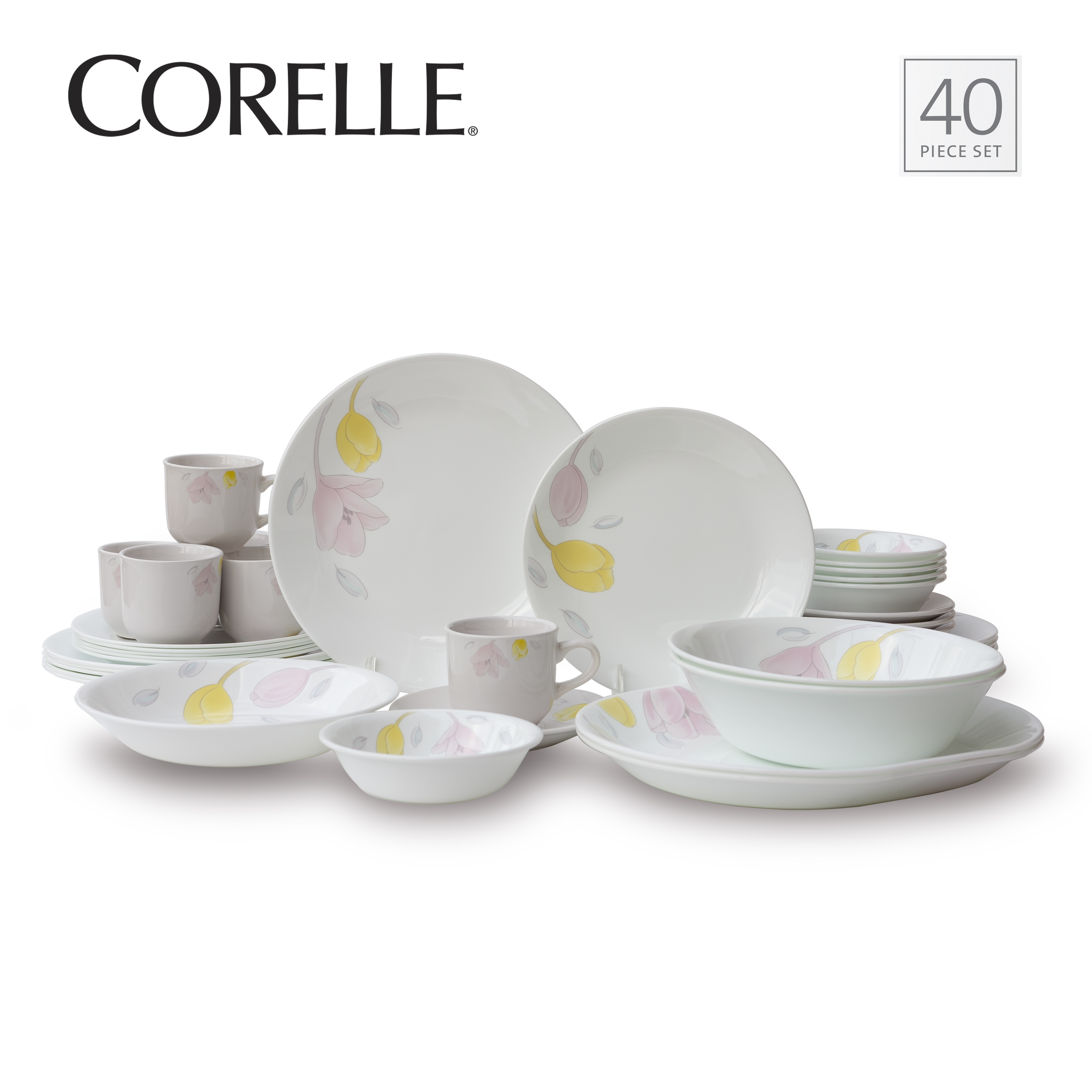 Corelle Essential Series 40-piece Dinner Set - Elegance | Daraz.pk
