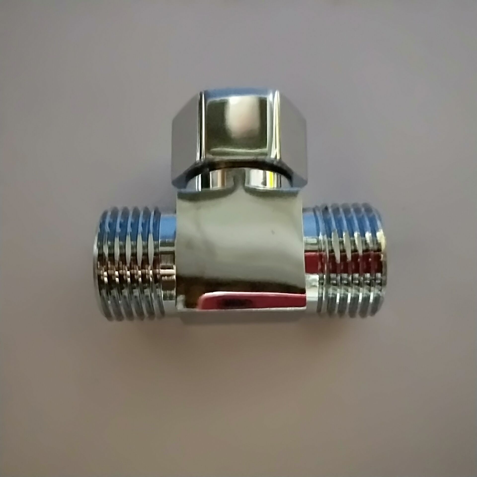 58 brass 4-point threaded water pipe fittings union tee, one in and two ...