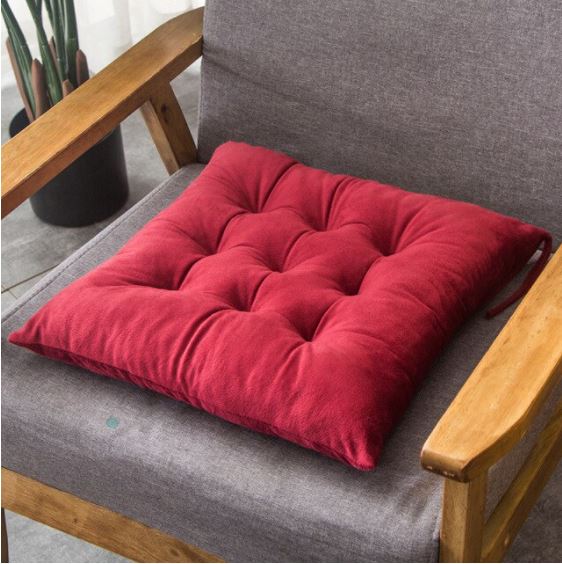 Breathable Square Floor Cushion Velvet Chair Cushion Office Chair ...