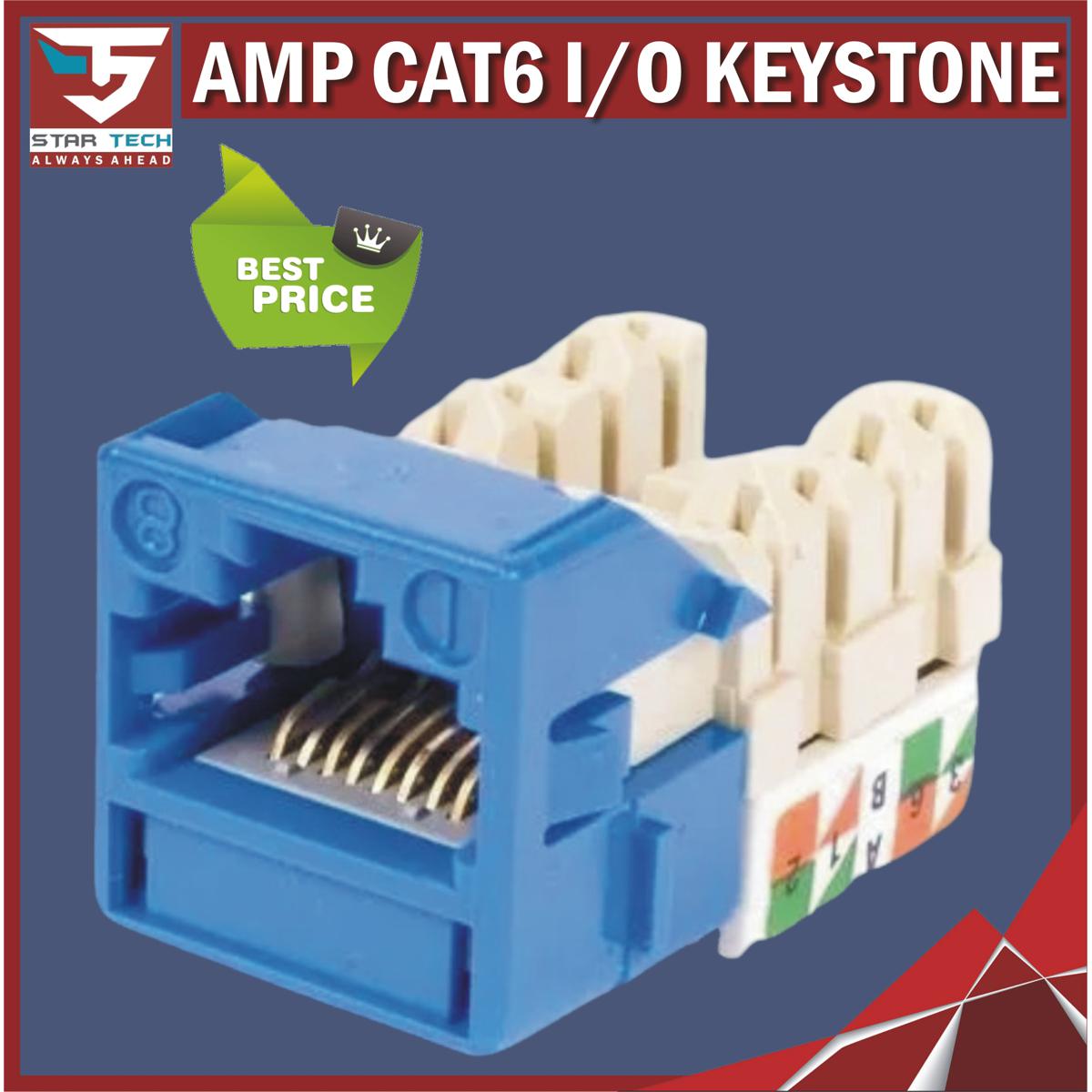 ORIGINAL AMP RJ45 CAT6 I/O Keystone Jack | Daraz.pk